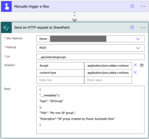 How to Create a SharePoint Group via Power Automate